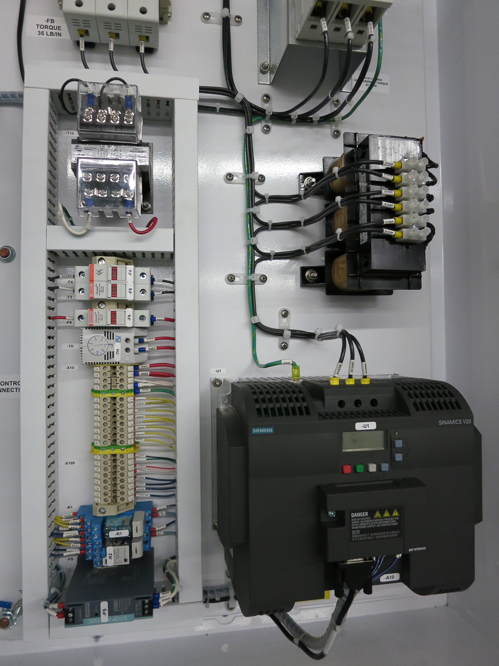 Engineered Drive Systems - Nema 3R 20HP Siemens V20 Drives (Qty: 2).